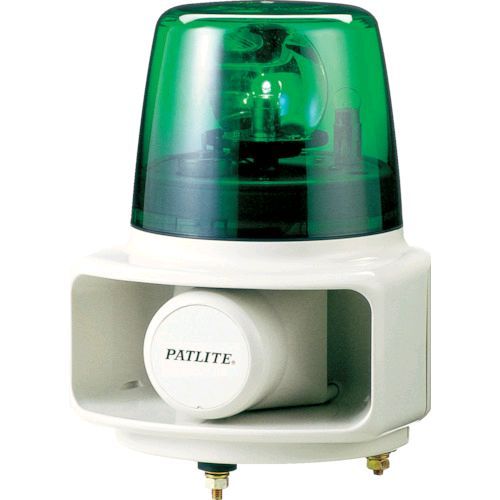 パトライトメーカーお問い合わせ：0120-497-090【特長】●最大105dB（at 1m)の大音量で、調整つまみで音量調整可能です。●防滴構造のため屋外でも使用できます。【用途】●機械の異常報知に。●危険報知用途などに。【仕様】●色：緑...