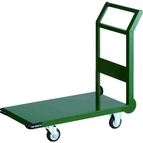 【特長】●前角部にクッションゴムがあり安全です。●車輪に標準ラジアルベアリングを採用、軽く静かに動きます。●荷台面は鉄板曲げ工法にスポット溶接で製作しているため、溶接などによる凹凸が少なく、表面仕上げが綺麗で頑丈です。●自在車輪・固定車輪の...