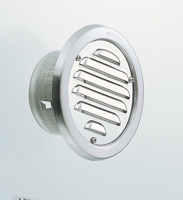 &nbsp; 宇佐美工業 &nbsp; 0256-92-6515 【商品説明】宇佐美工業　UK-SCN75B-DK　丸型ガラリ・クーラーキャップ兼用タイプ