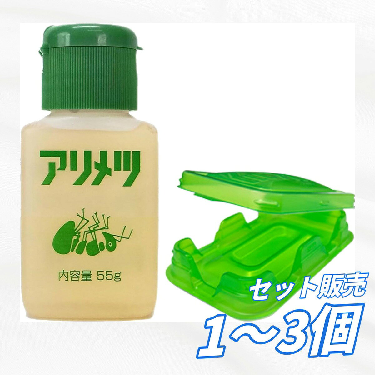 ● 商品について特徴・アリでお悩みではないですか? アリメツは、アリの巣を全滅させて退治!!・アリメツはアリの生活状態と習性を永年研究した結果生まれた殺蟻剤です。アリの通り道に仕掛けるだけで、巣全体丸ごと退治・雨でも使える専用容器付のセット...