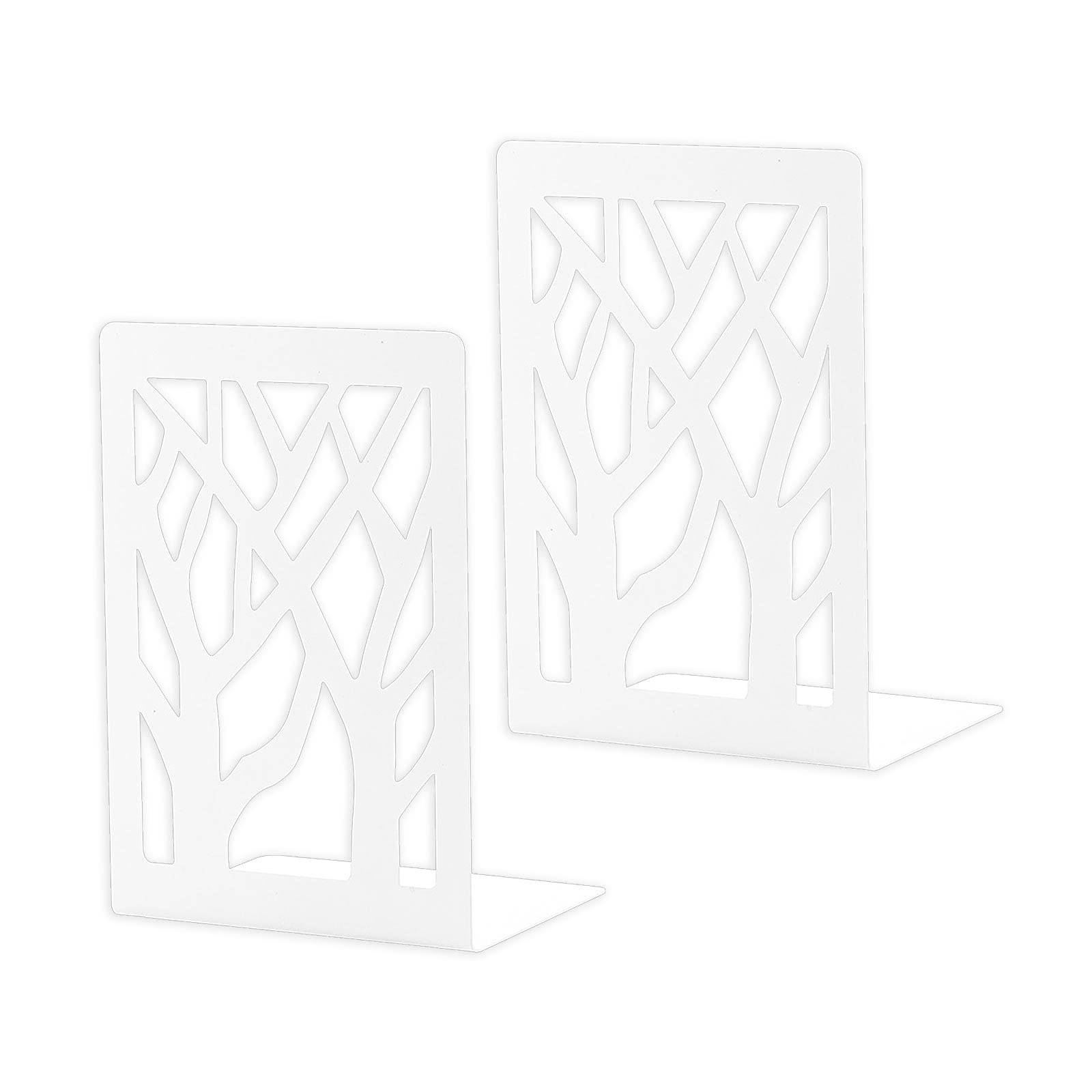 ? プレミアム品質: 金属構造のデザインにより、ブックエンドは頑丈で耐久性があり、本、雑誌、CDなどを効果的に固定できます。? 中空ツリーデザイン: 美しいパターンで作られており、ブックエンドは本をきちんと立てて立て、素晴らしい装飾として機...