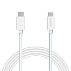 コネクタ形状1：Lightningコネクタ(オス) コネクタ形状2：USB-Cコネクタ(オス) 長さ：2.0m ※コネクタ含まず 使用目的・用途：USB-C端子を持つPC及び充電器とLightningコネクタを搭載したiPhone,iPad...
