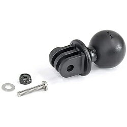 RAMマウントにGoProカメラをマウントするためのアダプターです。1インチボールの各種RAMマウントに対応しています。カメラ固定用ネジ付属（プラスドライバーで取付）■あらゆるアングルから迫力の構図を狙える1インチボール対応の各種RAMマウ...