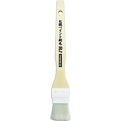 ■熱融着製法により毛が抜けにくいハケです。【用途】・工作・小物用。【仕様】・刷毛幅（mm）： 30・毛丈（mm）： 30・玉厚（mm）： 10・全長（mm）： 215・適合塗料： 水性・油性塗料熱融着製法により毛が抜けにくいハケです。