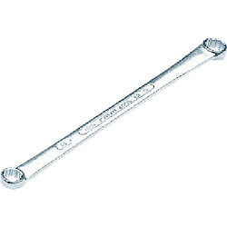 ■オフセットが15°で、ロングタイプのめがねレンチです。【用途】・汎用工具【仕様】・全長（mm）： 245・対辺寸法（mm）： 14×17オフセットが15°で、ロングタイプのめがねレンチです。