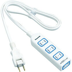 ■世界初（2006年1月12日発表。テーブルタップの中でナショナル社調べ）一時的な水しぶき・ホコリの侵入をガードする｢防水扉（水が飛散した時、コンセント内部への浸入を防ぐ扉＋パッキンの防水性能はナショナル社独自の試験条件で評価）｣付。 ■内...