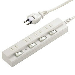 【 仕 様 】■ 熱に強いPBT樹脂使用、発熱を抑えるモジュール設計で耐熱性アップ■高さ27×幅42×長さ195mm■ 雷サージ軽減素子内蔵■ ホコリ防止シャッター■ コンセント：4個口■ プラグ形状：L型■ 15A 125V 合計1500...