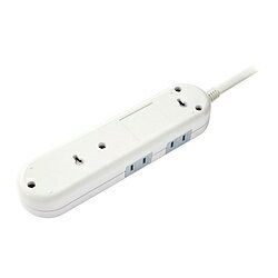 ■3.4A リバーシブルUSBポートが付いたスイッチ付きの電源タップ。■通電状況が判りやすいスイッチ付き■USBポートは自動識別IC搭載し■トラッキング防止の180°回転スイングプラグ■熱に強いユリア樹脂ホコリ防止のコンセント。■壁にも掛け...