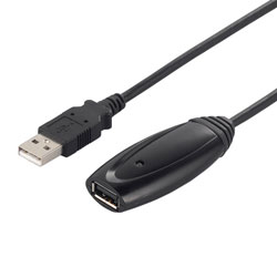 最大延長20mを可能！USB2.0リピーターケーブル（A to A）■離れたパソコンとプリンター・HDDをつなぐ、USB2.0リピーターケーブルUSB2.0規格のパソコンやUSBハブと、USB2.0規格対応のハードディスク・プリンター等の周...