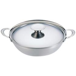 ■材質：Nbステンレス■電磁調理器対応（100V・200V対応）IH対応IH対応SW 電磁チリ鍋 ちりちり 17cm