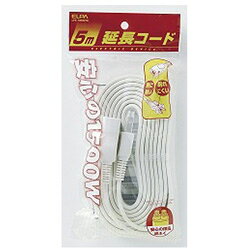 ■2ピン5mの延長コード■定格:125V、15A■定格電力:合計1500Wまで【製品仕様】■色：ホワイト■本体サイズ（高さ×幅×奥行）：240mm×120mm×40mm■長さ：5m■本体差込口形状：2p式本体サイズ(高さ×幅×奥行)約240...