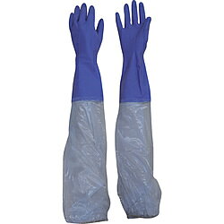 ■手袋部は塩化ビニール製のため、天然ゴム製の手袋に比べて油や洗剤に強い手袋です。■全長が65cmあり、肩口までの水ぬれ、汚れを防ぎます。■糸入りメッシュ付きのフードで、破れにくく丈夫です。■裏植毛付きのため、肌触りがよく着脱がスムーズです。...
