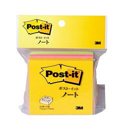 オフィスの定番、ポスト・イット（R）通常粘着ふせん/粘着メモ。くり返し貼ったりはがしたりでき、相手をいためません。■正方形タイプ。ちょっと詳しい伝言、情報整理などに便利なサイズです。■複数の色が積層されたタイプ。■オフィスからパーソナルユー...