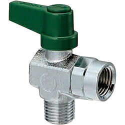 ■省スペースボールバルブです。■配管都合によりハンドル位置・開閉方向を自由に変更できます。【用途】・冷温水・油・空気用。【仕様】・呼び径A： 6・呼び径B： 1/8・全長（mm）： 20.5・高さ（mm）： 49・ハンドル長D（mm）： 2...