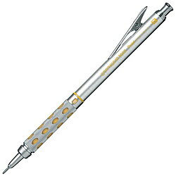 先端部分を収納できる安心設計。グリップ部はゴムグリップとローレット加工を施した新考案のデュアルグリップ採用。クリップは筆記時は先端がボディに半収納される新設計。 芯の太さ0.9mm芯の出し方ノック式先端部分を収納できる安心設計。グリップ部は...