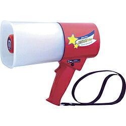 ■1分間で100リットルの放水に耐える、耐水型メガホンです。■ホーンマウスに蓄光樹脂を採用したため、暗闇で発光します。■小型・軽量・蓄光・耐水強化タイプです。【仕様】・定格出力（W）： 4.5・音声通達距離（m）： 約160・内蔵音通達距離...