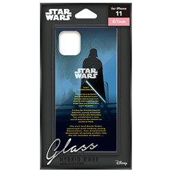 STAR WARSのキャラクターデザインのガラスの光沢とTPUの一体感が美しいハイブリッド設計のiPhone 11 ガラスハイブリッドケースです。背面にはキズに強い高硬度9Hガラスを採用、ケースの四隅はエアークッションを採用し耐衝撃設計にし...