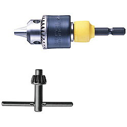 ■折れに強い強靭六角シャンクを使用しています。■キー付きのスタンダードなドリルチャックです。■充電ドライバーに取り付けてドリルで穴あけ、軸付砥石での研磨作業時に便利です。【用途】・充電ドライバーに取り付けてドリルでの穴あけ、軸付砥石での研磨...