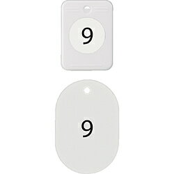 ■ホテルや旅館の手荷物預かりに便利です。【仕様】・色： 白・内容： 1～20番・縦（mm）： 60・横（mm）： 40・厚さ（mm）： 2.7・穴径（mm）： 5・番号札サイズ（mm）： 60×40×2.7・1～20番　各1組・クリップ+番...