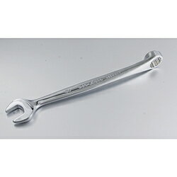 ■スパナ部は従来にはない先細形状で15度の角度つきなので作業性に優れています。■次世代型コンビネーションレンチです。■メガネとスパナを合体させた片目片口レンチです。■メガネ部はディープボックス形状で従来レンチより、より深いところにあるナット...