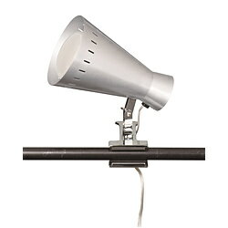 ■100W形白熱レフランプ(E26)×1灯付■ビニールコード1.8m付■中間スイッチ付■セード径：φ112mm■クリップはさみ巾：30mm■高さ：203mm■重量：0.35kgサイズ高さ:203mm、セード径:Φ112mmその他サイズクラン...