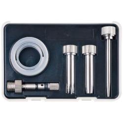 画像はイメージの場合があります。あらかじめご了承ください。料理に合わせてノズルを交換することで、泡の表情を豊かに演出できます。丸型、6切型、細口型の3種類のノズルと、ガスパッキン2個、ノズル台座、弁棒がセットになっています。丸型ノズルはどん...