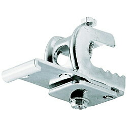 ■D40レール・隙間シートレール用ブラケットです。■ブラケットはレールを構造物に取り付ける受け金具です。【用途】・鋼材から持ち出す際に使用します。【仕様】・品名： D40クリップ付天井ブラケットAタイプ・適合レール： D40レール・寸法（m...