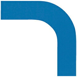 ■コーナー箇所専用のガードテープです。■表面にポリエステル加工が施されており耐久性に優れています。【用途】・屋内用。・ガードテープの直角コーナー箇所に。・室内床の区域表示、案内路表示、危険表示等に。【仕様】・色： 青・幅（mm）： 25・厚...