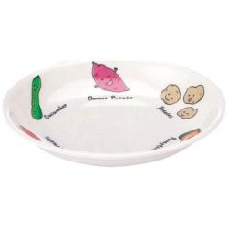 お子様向けのメラミン食器「ベジタ村」シリーズの13cm皿です。軽くて割れにくいメラミン素材を使用しており、小さなお子さんにも安心して使えます。食洗機にも対応しているので、お手入れも簡単です。軽くて割れにくいメラミン素材のお子様用食器。食洗機...