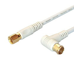 使用帯域:10MHz～3224MHzの4K8K衛星放送に対応したアンテナケーブルです。アルミシールド・編組シールドの2重シールド仕様により外部ノイズの影響を抑えます。金メッキプラグ採用により接触抵抗を低くし、また錆に強く経年変化による画質の...