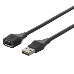 上下の向きを気にせず挿せる！USB2.0延長ケーブル■「どっちもUSBコネクター」採用USBコネクターの上下の向きを気にせず使用できるため、USBがうまく挿せないイライラを解消。※どっちもUSBコネクターは、Aオスコネクターのみとなります。...