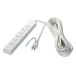 本体サイズ(高さ×幅×奥行)約26×270×45mm本体重量約480g長さ2.0m口数6個口スイッチタイプスイッチ無シャッター無マグネット有プラグ/差込口形状プラグ形状：3ピン差し込み口形状：3ピン仕様1定格容量 AC125V、15A、合計...