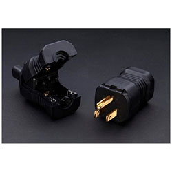 ◆電極部は非磁性ロジウムメッキまたは24k金メッキ純銅素材のα-導体を採用し、安定した接続を確保。◆ハウシングと電極部の取付ネジの電位差を無くすことでプラグ内部のブレード部と導体の接続部から発生する乱れた電磁不要輻射を抑制。　音質を向上させ...