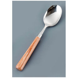 高山工業製のデザートスプーンです。上品なデザインで、食卓を華やかに演出します。長さ190mmの使いやすいサイズ感です。高山工業のデザートスプーン。上品なデザインと使いやすいサイズ感（190mm）が魅力です。