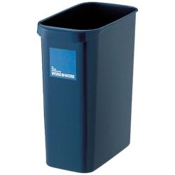オフィスで使いやすいシンプルな角型ダストボックスです。再生PP素材を使用し、持ちやすい形状で容量8L。ダークブルーの色合いです。シンプルで使いやすい8Lの角型ダストボックス。再生PP素材でオフィスに最適です。