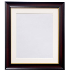 天然木を使用した木目デザイン額■天然木を使用、木目を生かした落ち着いたデザイン■厚さ2mmのVカットマット使用【製品仕様】■表面板材質： ガラス■フレーム材質： 木製■額外寸： 389×441mm■額内寸： 305×355mm■マット内寸：...