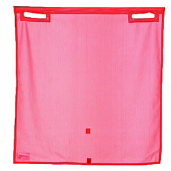 メッシュ生地の為、警戒前方が見えるので安全に停止、誘導ができます。安全に停止、誘導するために。