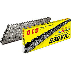 ●軽い、強い！快適な操作感！ ストリート、ツーリングに最適。レースで培った技術をフィードバックした、新開発のストリート用X-Ringチェーン、純正品以上の寿命を持ち、幅広い車種へ適合！D.I.D独自の設計により、軽快な操作感「ライトライディ...