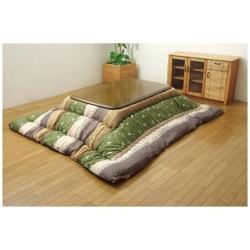 和調のウサギ柄こたつ布団です。側地にはポリエステル素材を起毛させた柔らかい生地を使用しています。部分暖房のこたつは電気代もおトクです。■組成表：ポリエステル100％【ピーチスキン】 裏地：ポリエステル100％【ピーチスキン】 中綿：ポリエス...