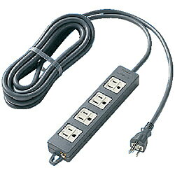 ■定格15A 125V 合計1500Wまで■マグネット付型番WCH2354BJANコード4989602840503メーカーパナソニック色ブラック口数4個口電源タップ （3P・4個口・接地15A形・5m・ブラック）　WCH2354B