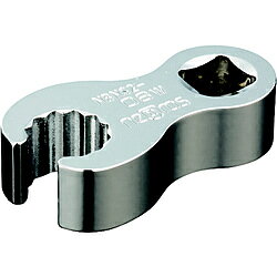 ■六角フレアナット用形状＆応力の集中を防ぎ、ボルトナットにやさしいパワーフィット形状を採用しました。■口径部中心からドライブ角中心距離（NBNS2-08W～12Wすべて20mm）を共通サイズにし、トルクレンチと組み合せた時、計算がしやすくな...