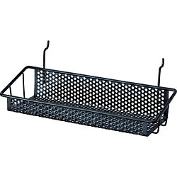 ■壁面の空間を使用し、工具の分類や収納ができます。【用途】・工具の収納・分類に。・ディスプレイ・装飾・空間演出・壁面収納に。【仕様】・幅（mm）： 236・奥行（mm）： 96・高さ（mm）： 67・色： 黒・品名： カゴ網・耐荷重（kg）...