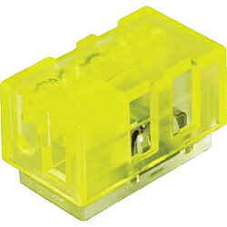■より線（圧接）と単線（差込）の終端接続が可能です。■より線の圧接接続は市販のプライヤで簡単にできます。【用途】・機器内での電線接続・中継に。【仕様】・極数： 2・色： 黄透明・適用電線（AWG）： 20・差込線数（本）： 2本・使用温度範...