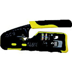 ■KLEIN TOOLS社製モジュラープラグPass-Thru［［TM］］RJ45、標準RJ11、RJ12用の圧着工具です。■Pass-Thru［［TM］］は圧着とコードの切断を同時に行うため、失敗せずに圧着できます。■切断、皮むき、圧着が...