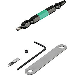 ■電動ドライバーを使ってビット1本で穴あけと抜き取りができます。■先端部は交換可能です。(M6～M8ねじ対応ビットはドリル部のみ交換可)■脱着不能な、なめたねじ（焼き入れなし）を取り外すことができます。■なめたプラス穴のネジの取り外しに。■...