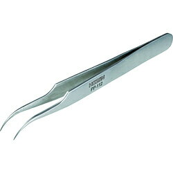 ■コストパフォーマンスに優れた完全非磁性ピンセットです。【仕様】・全長（mm）： 115・幅（mm）： 10・先端形状： 先曲型・先端幅（mm）： 0.3・先端（外径×内径mmφ）： 8【材質／仕上】・ステンレス（SUS316L）【注意】・...