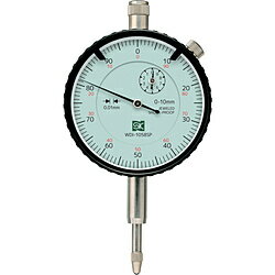 ■目量0.01mmの最も一般的なダイヤルゲージです。■ショックプルーフ機構によりスピンドルの急激な押し上げから歯車を保護します。■リミット針を装着しています。■軸受部には宝石軸受を使用しています。■目盛板は緑色です。■裏フタは、平タイプと耳...