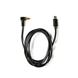 Litra studiをフラッシュで使用するためのシンクケーブルです。PCケーブル(オス)とUSB type-C(オス)の端子が付いています。PCケーブルはスクリューロック付き。シンクケーブルを使用すると、Litra Studioを6,00...