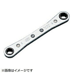 ■強力な板バネにより”カチッ””カチッ”と小気味よい連続音を発し、ラチェット作業ができます。■頭部は薄型、めがね形状で狭い所の作業に適しています。■送り角度は20°です。■汎用工具■全長(mm)：165■対辺寸法(mm)：12×14■厚さ(...