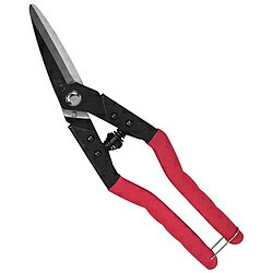 多用途に使える、手が邪魔にならない角度付きの鋏です。ノコ目があるので対象物がすべりにくいです。バネ付きで、ハサミの開閉が楽にできます。仕様●切断目安： （軟鋼材・銅板・真鍮版）板厚0.5mmまで。●切断目安： （アルミニウム）板厚1.0mm...